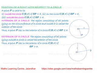 Class 9_Chapter 10_Circles_Basic definitions and theorems related to ...