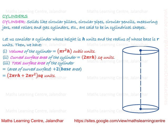 Class 9_Chapter 13_Surface areas and volumes_Cylinder_Lecture 2.pdf ...