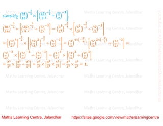 Class 9 Chapter 1 Number Systems Lecture 8 (Laws of exponents) | PDF