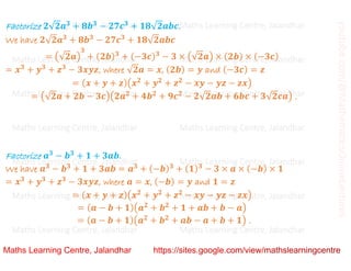 Class 9_Chapter 2_Polynomials_Lecture 8 (Sums and Differences of cubes ...