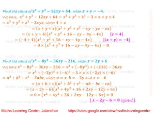 Class 9_Chapter 2_Polynomials_Lecture 8 (Sums and Differences of cubes ...