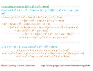 Class 9_Chapter 2_Polynomials_Lecture 8 (Sums and Differences of cubes ...