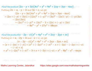 Class 9_Chapter 2_Polynomials_Lecture 8 (Sums and Differences of cubes ...
