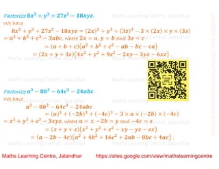 Class 9_Chapter 2_Polynomials_Lecture 8 (Sums and Differences of cubes ...