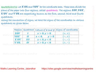Class 9_Chapter 3_Coordinate geometry | PDF