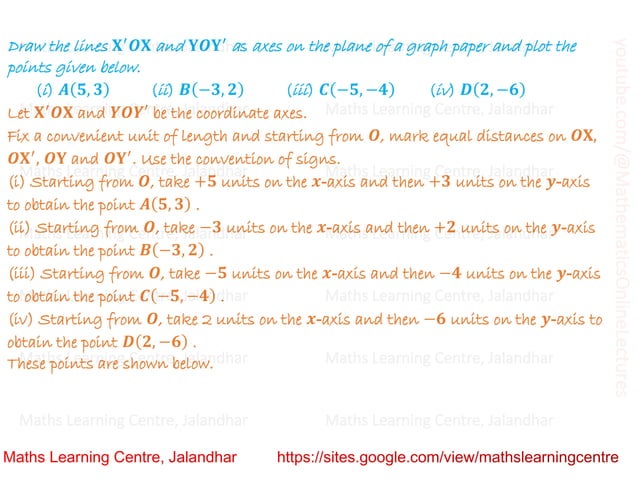 Class 9_Chapter 3_Coordinate geometry | PDF