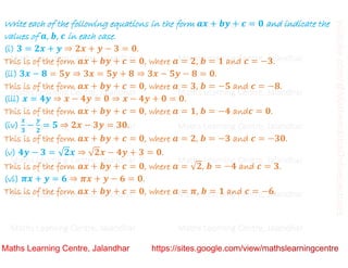 Class 9_Chapter 4_Linear equations in two variables | PDF