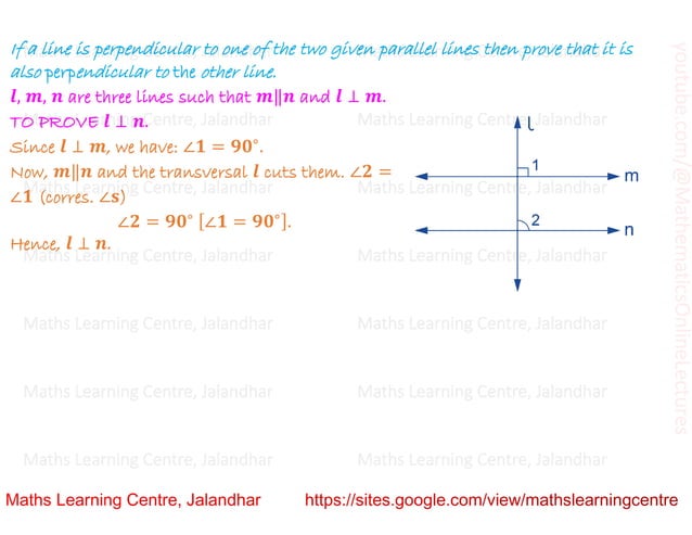 Class 9_Chapter 6_Lines and angles (Parallel lines definitions, theorems and problems) Lecture 2.pdf