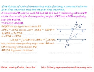 Class 9_Chapter 6_Lines and angles (Parallel lines definitions, theorems and problems) Lecture 2.pdf
