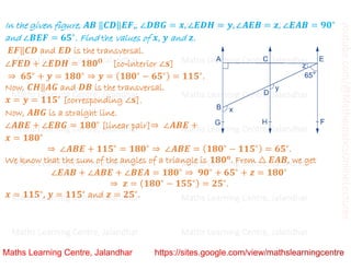 Class 9_Chapter 6_Lines and angles (Parallel lines definitions, theorems and problems) Lecture 2.pdf