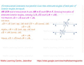 Class 9_Chapter 6_Lines and angles (Parallel lines definitions, theorems and problems) Lecture 2.pdf