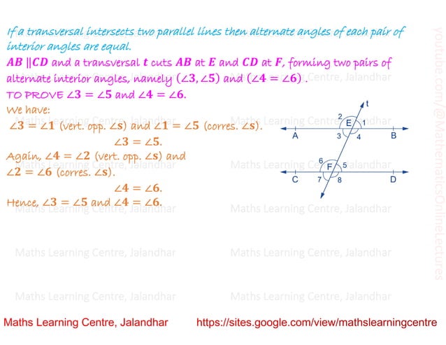 Class 9_Chapter 6_Lines and angles (Parallel lines definitions, theorems and problems) Lecture 2.pdf