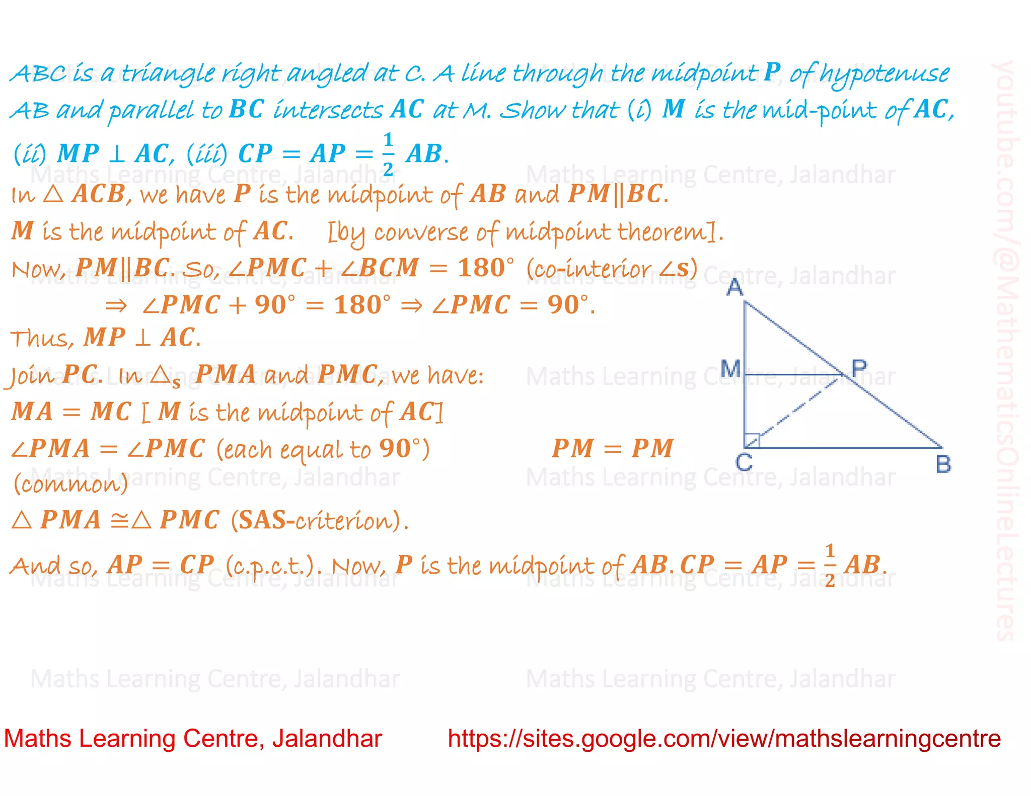 Class 9_Chapter 8_Quadrilaterals (Midpoint theorem and intercept ...
