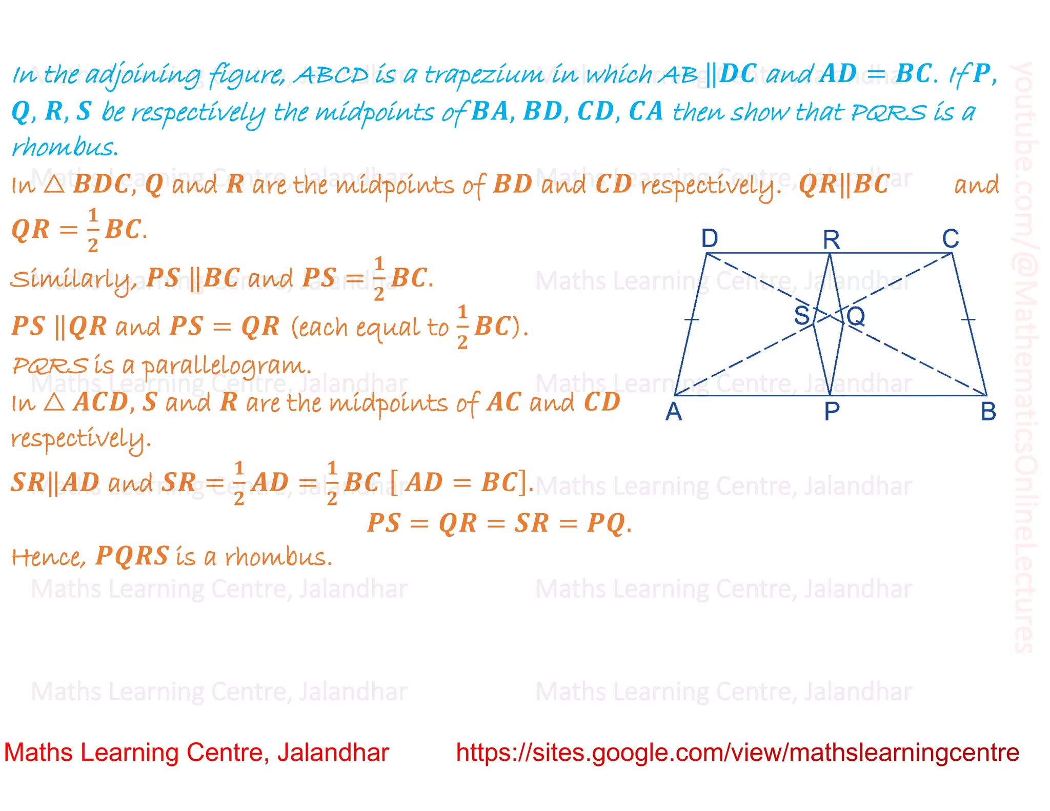 Class 9_Chapter 8_Quadrilaterals (Midpoint theorem and intercept ...