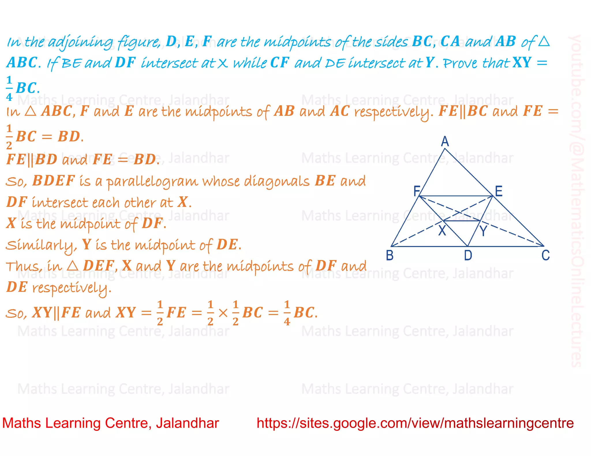 Class 9_Chapter 8_Quadrilaterals (Midpoint theorem and intercept ...