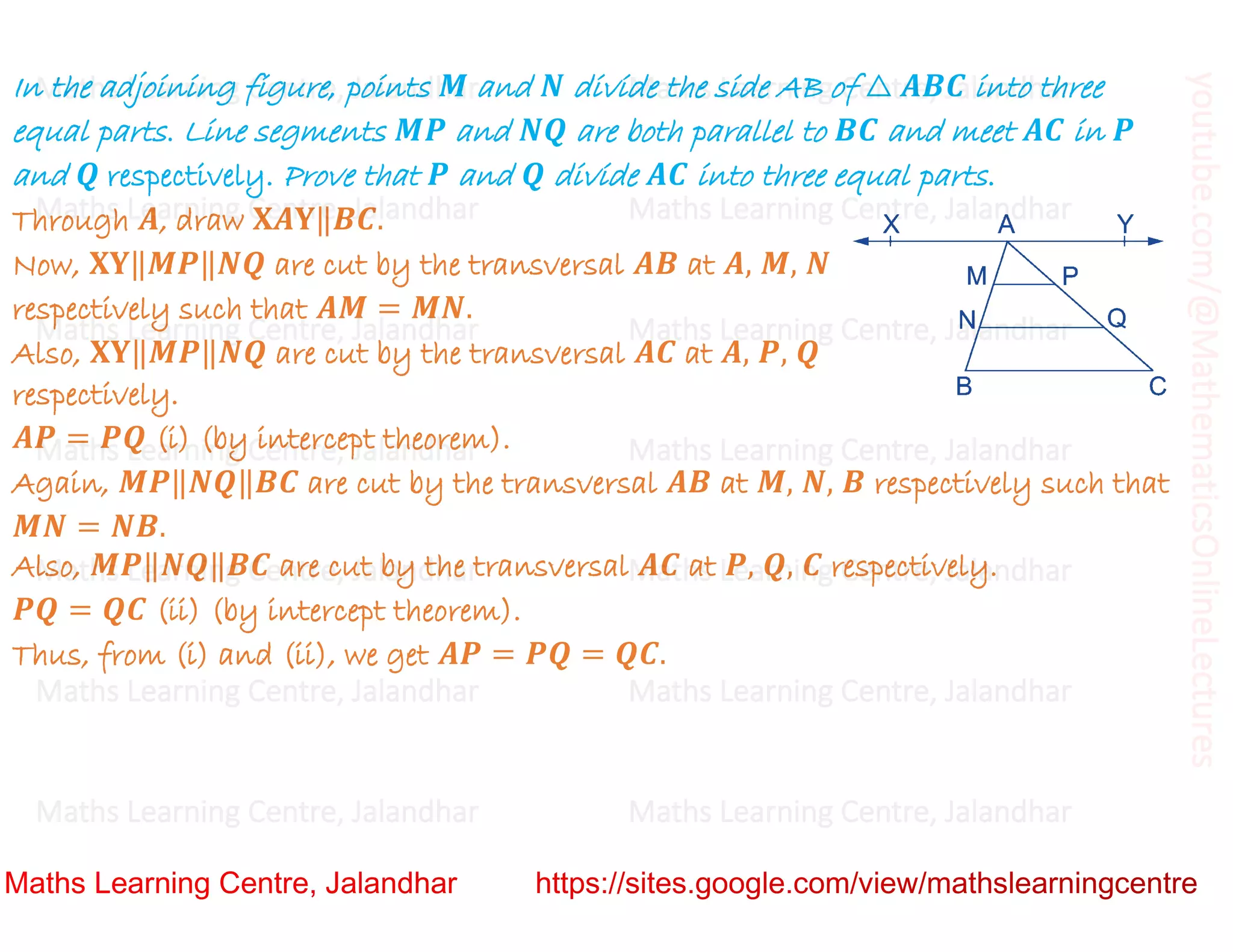 Class 9_Chapter 8_Quadrilaterals (Midpoint theorem and intercept ...