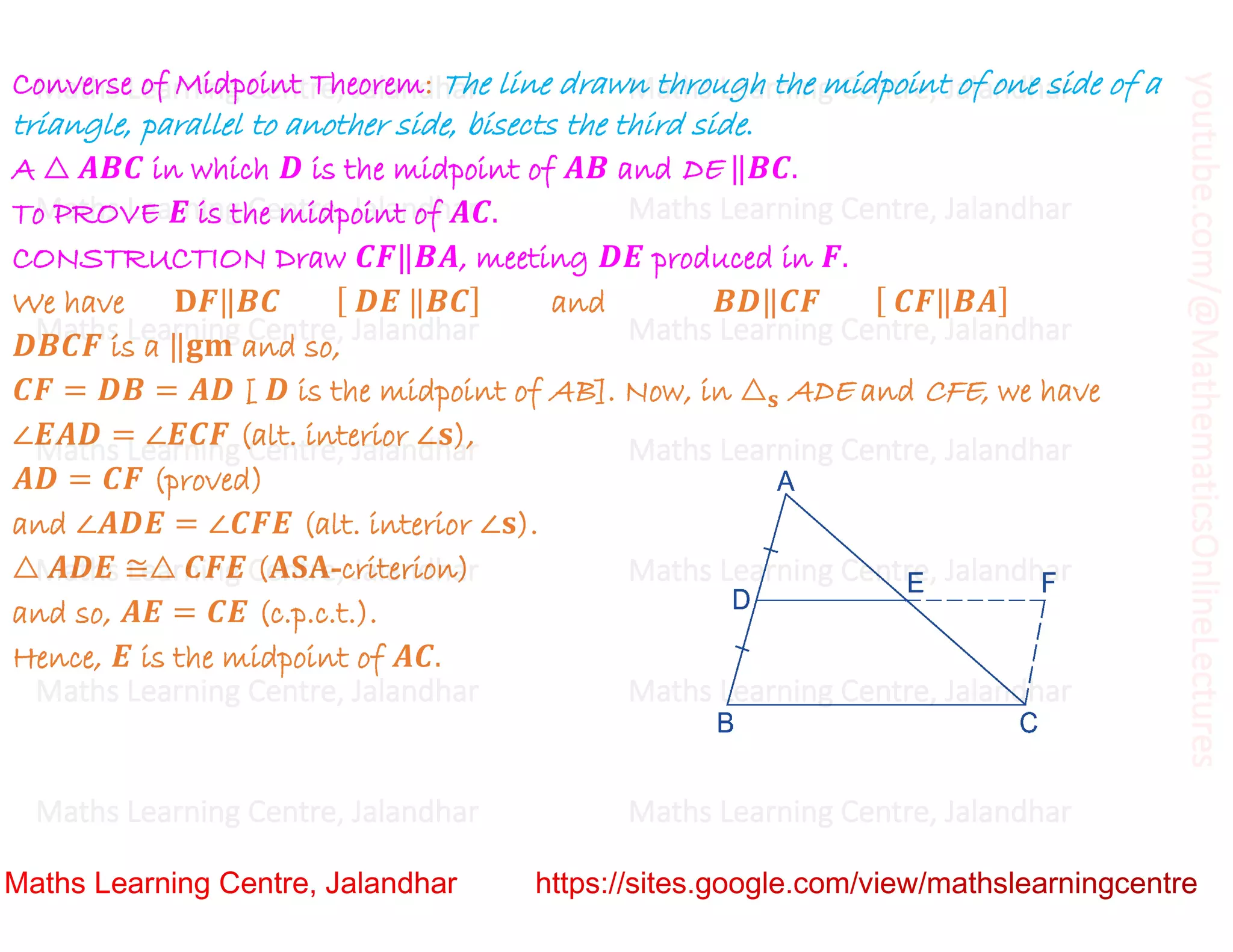 Class 9_Chapter 8_Quadrilaterals (Midpoint theorem and intercept theorem) Lecture 4.pdf