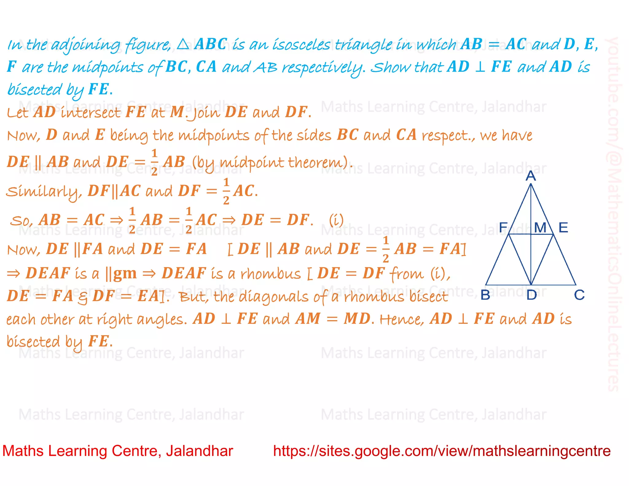Class 9_Chapter 8_Quadrilaterals (Midpoint theorem and intercept ... Class 9_Chapter 8_Quadrilaterals (Midpoint theorem and intercept ...