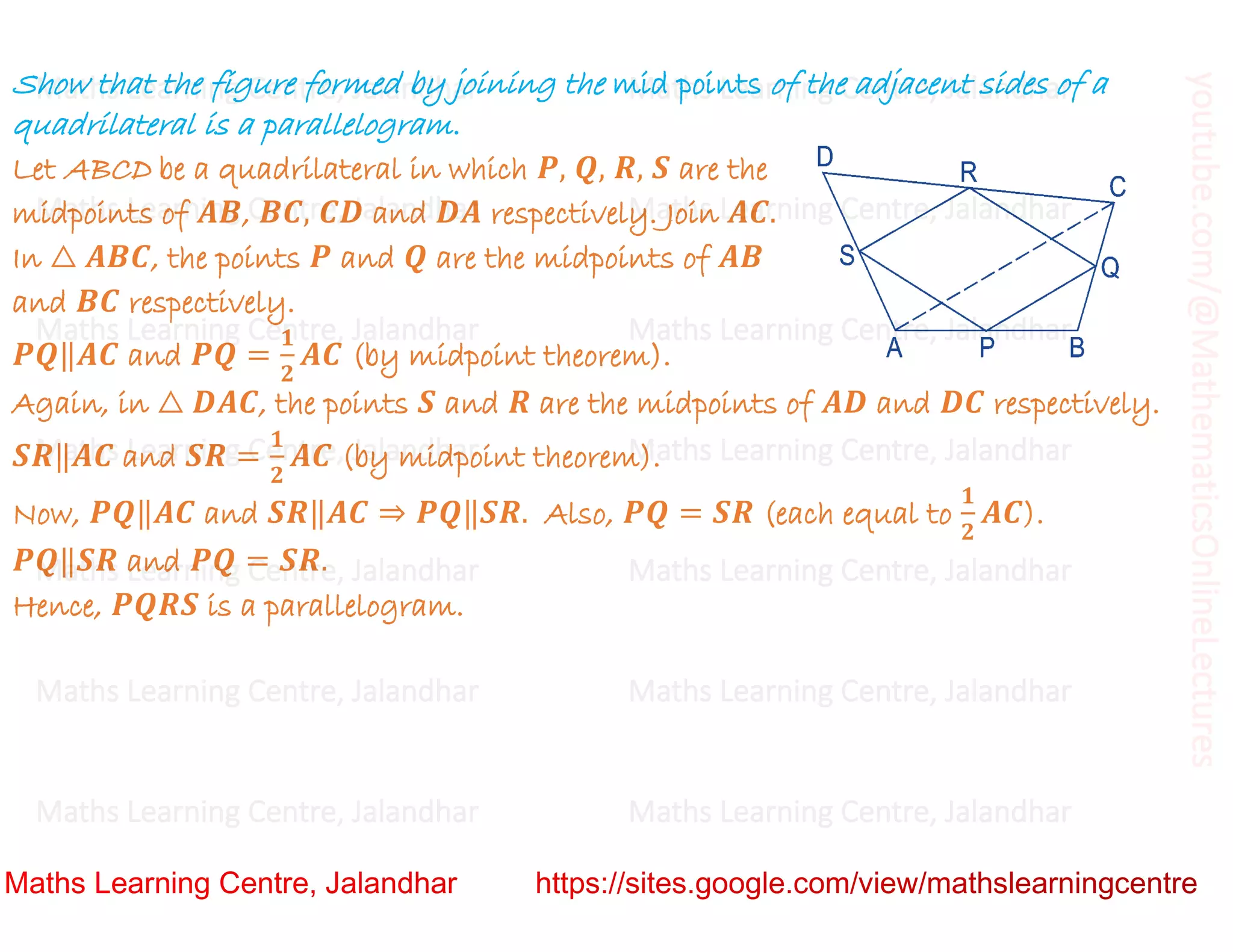 Class 9_Chapter 8_Quadrilaterals (Midpoint theorem and intercept ...