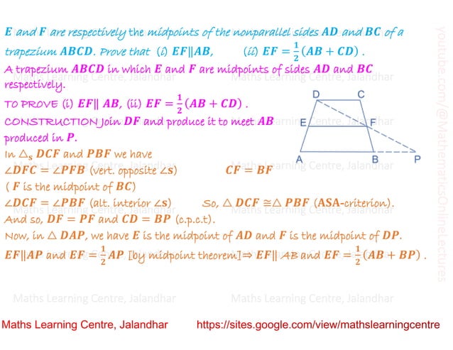 Class 9_Chapter 8_Quadrilaterals (Midpoint theorem and intercept theorem) Lecture 4.pdf