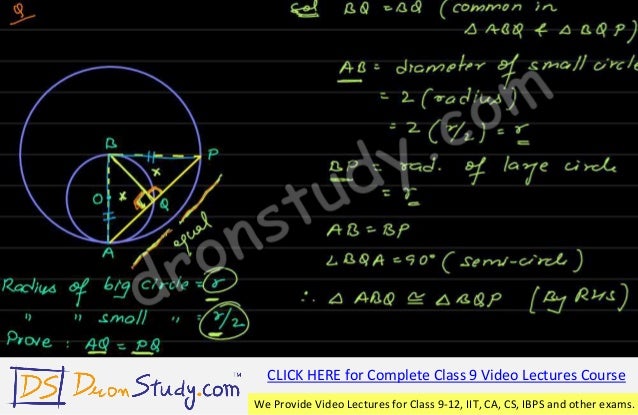 Circles Class 9 Ix Maths Cbse