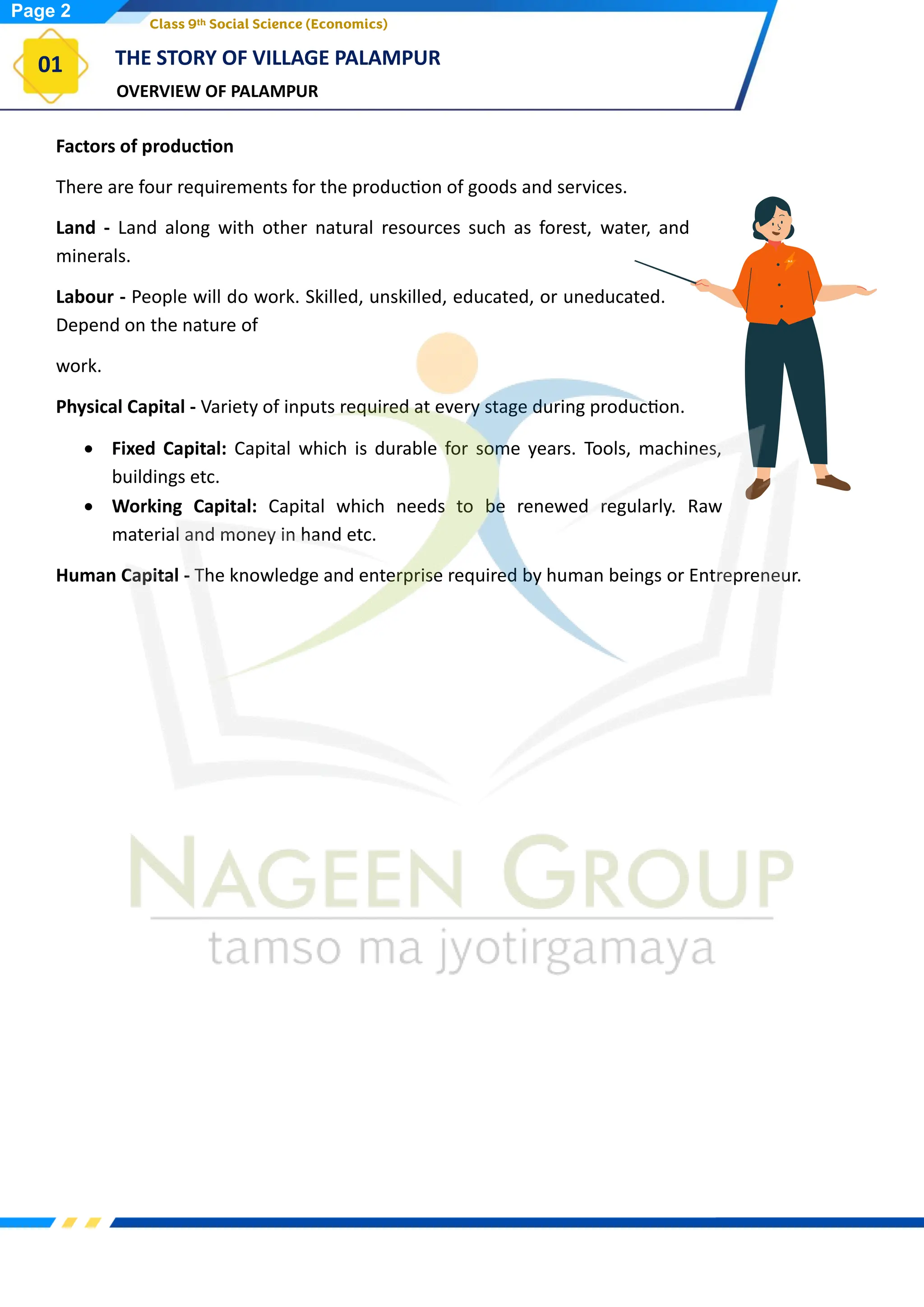 Class 9 Economics Chapter Wise Topic Wise Notes Chapter 1 Poverty As A ...