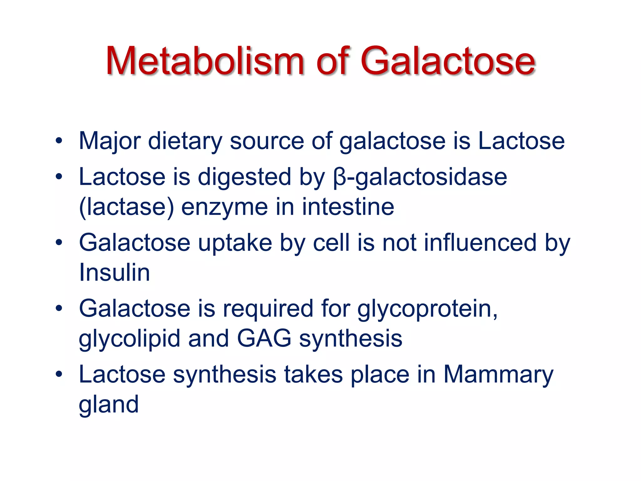 Class 9 galactose metabolism | PPTX