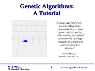 Genatic Algorithm | PPT | Genetics | Science
