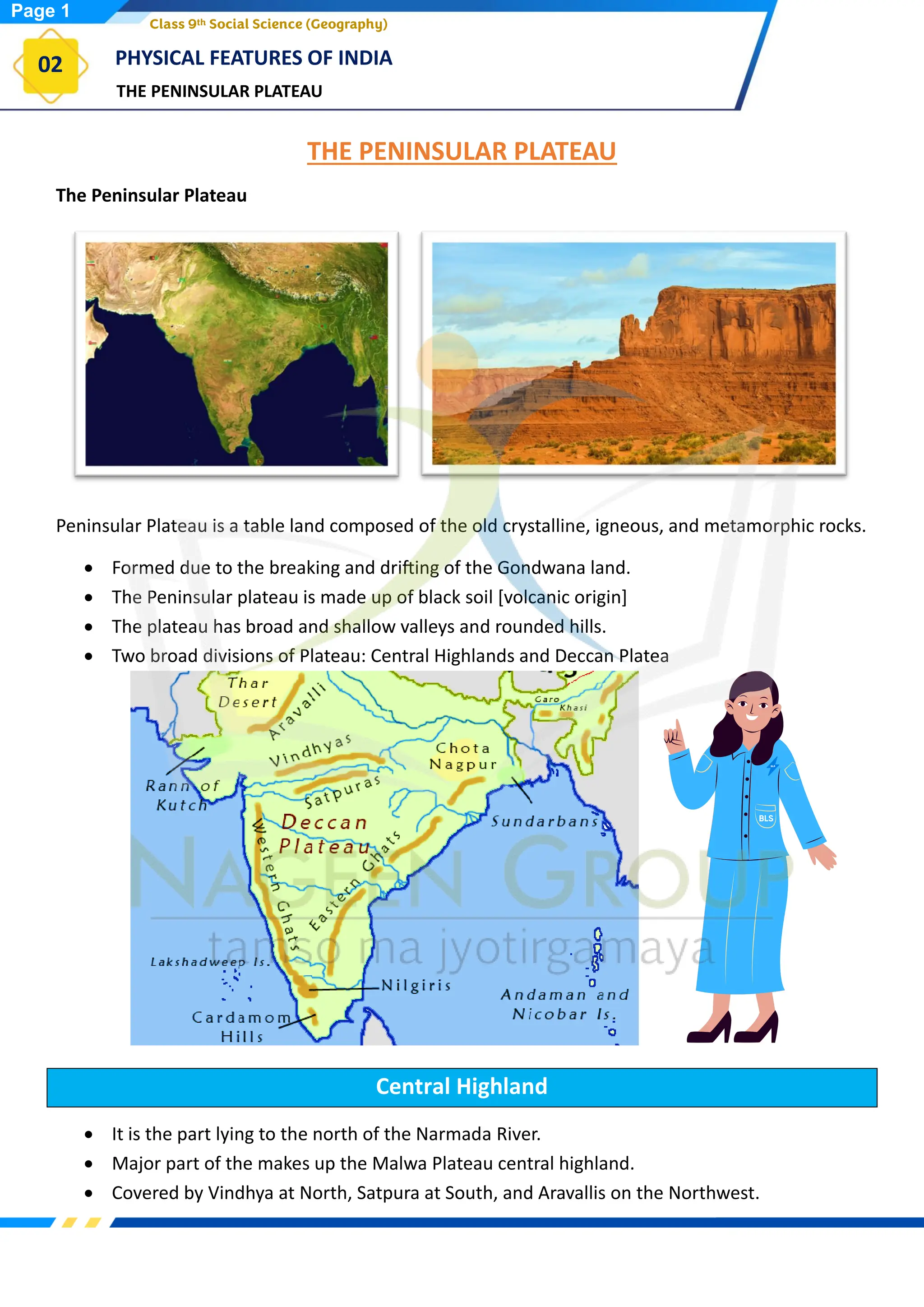 Class 9 Geography Chapter Wise Topic Wise Notes Chapter 2 Physical ...