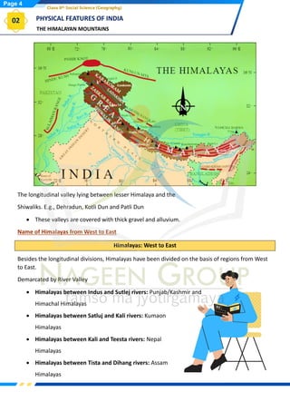 Class 9 Geography Chapter Wise Topic Wise Notes Chapter 2 Physical ...