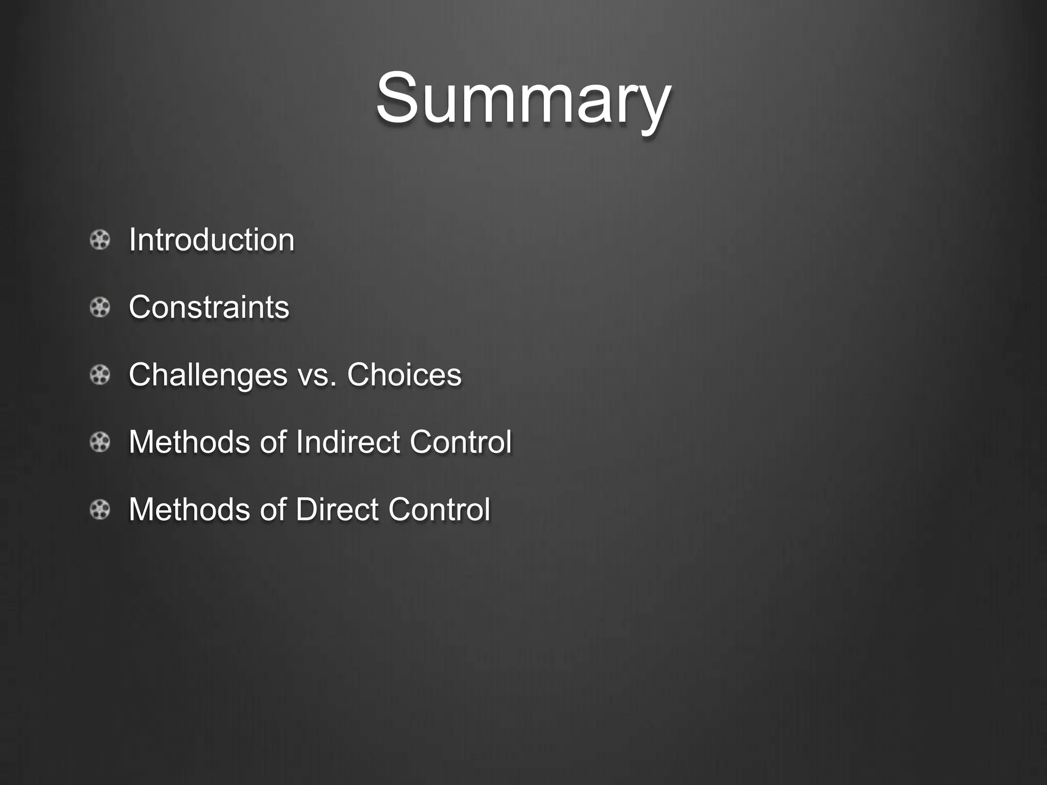 GAME 3400 Level Design - Indirect Control | PPTX