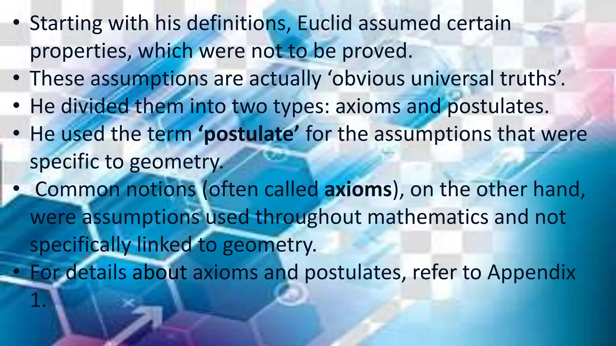CLASS 9 MATHS GEOMETRY INTRODUCTION TO EUCLID'S GEOMETRY.pptx
