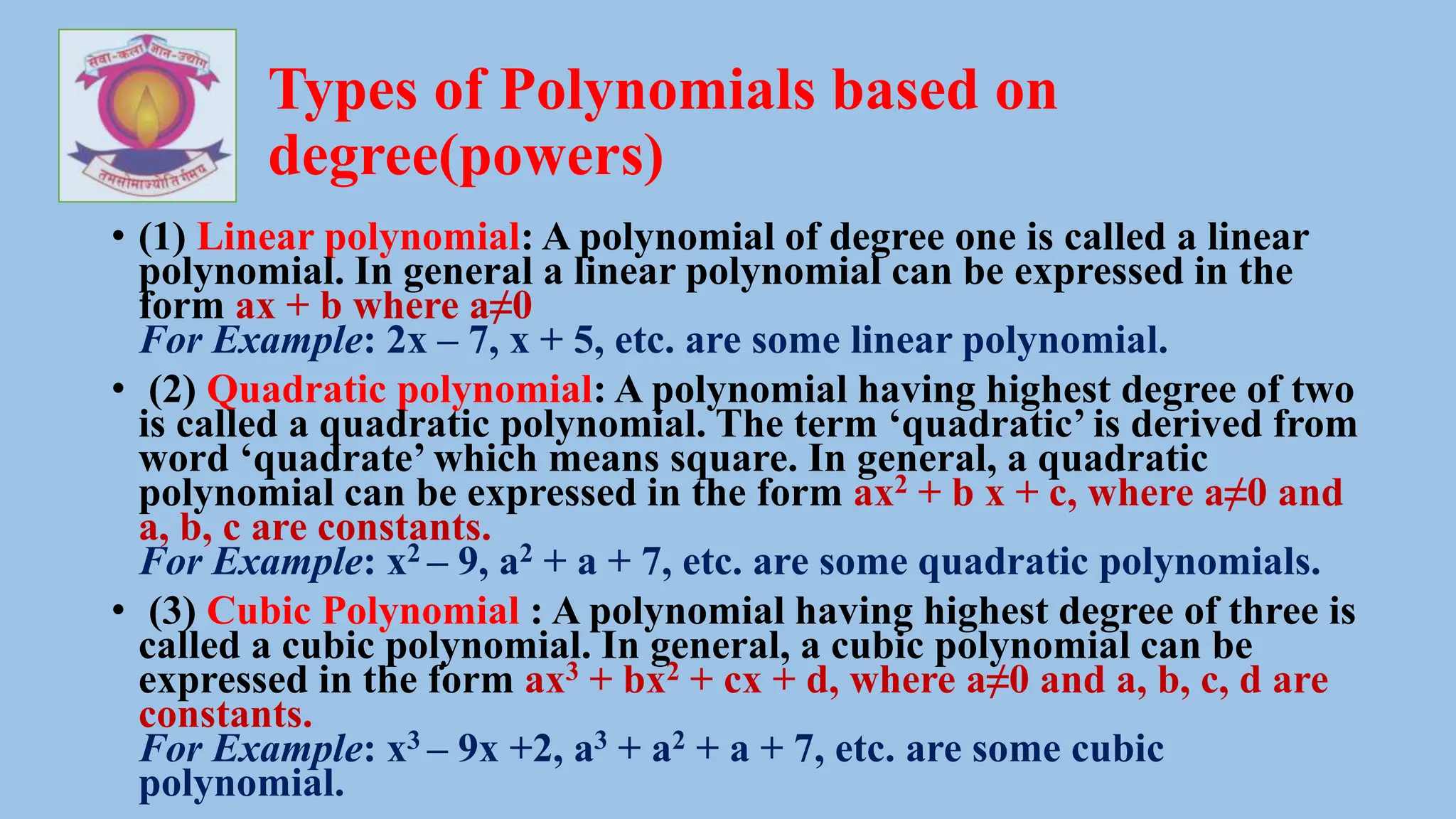 Class 9 Maths Polynomials 2.pptx ppt ppt | PPT
