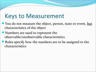 Measurement, scaling and questionnaire development | PPT
