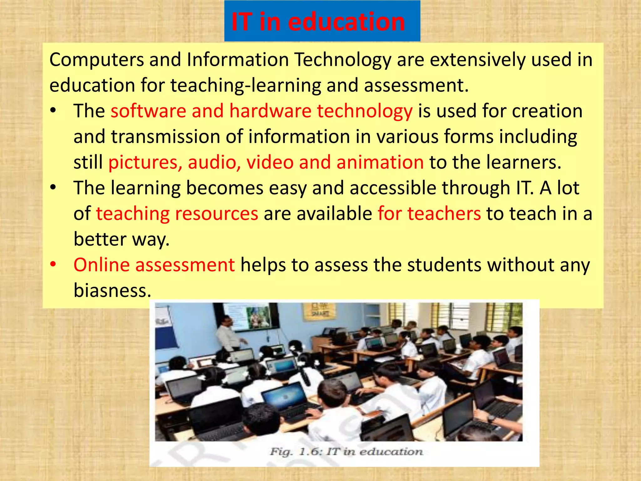Class 9 part b unit 1 it&ites ppt | PDF