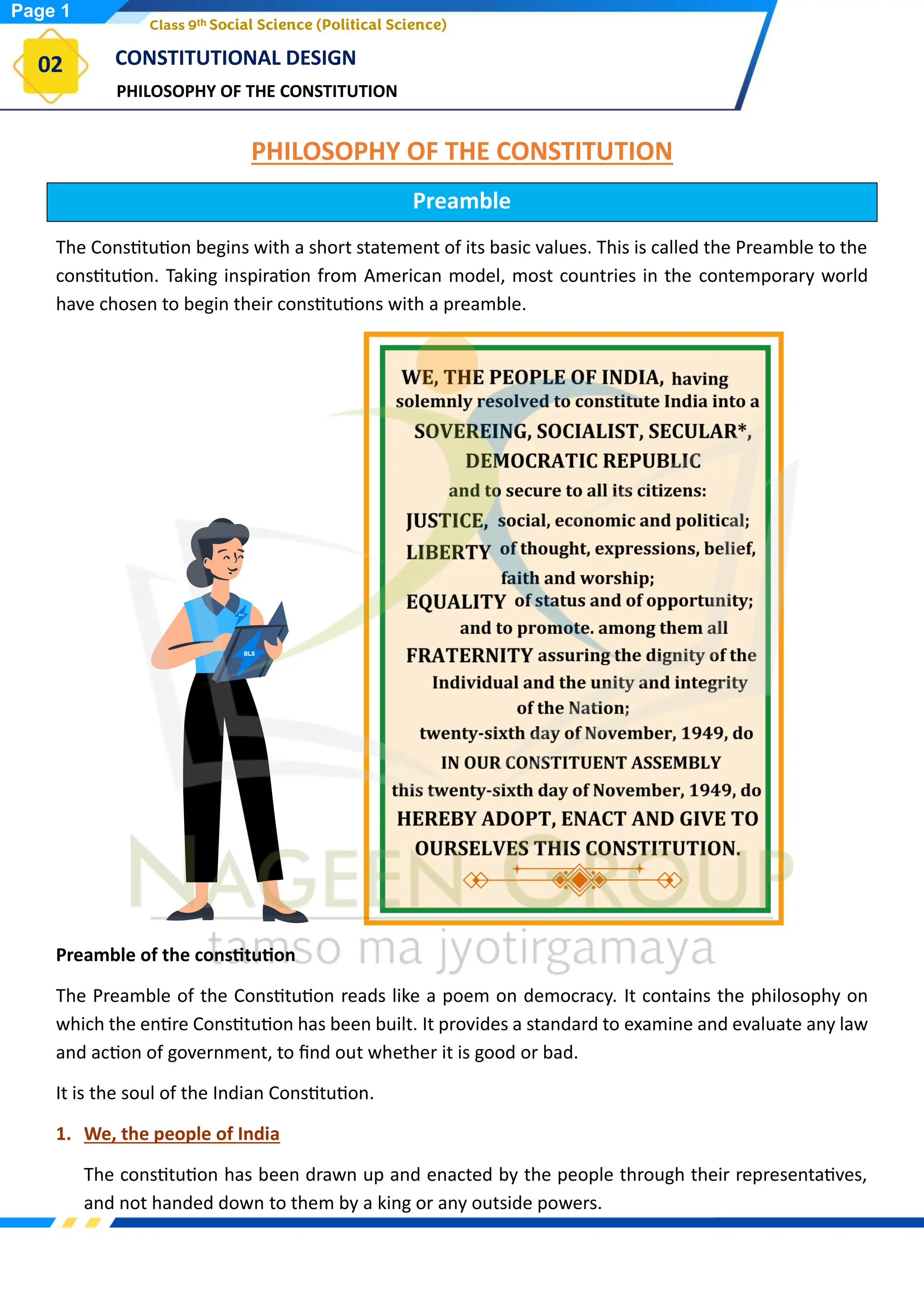 Class 9 Political Science Chapter Wise Topic Wise Notes Chapter 2 ...