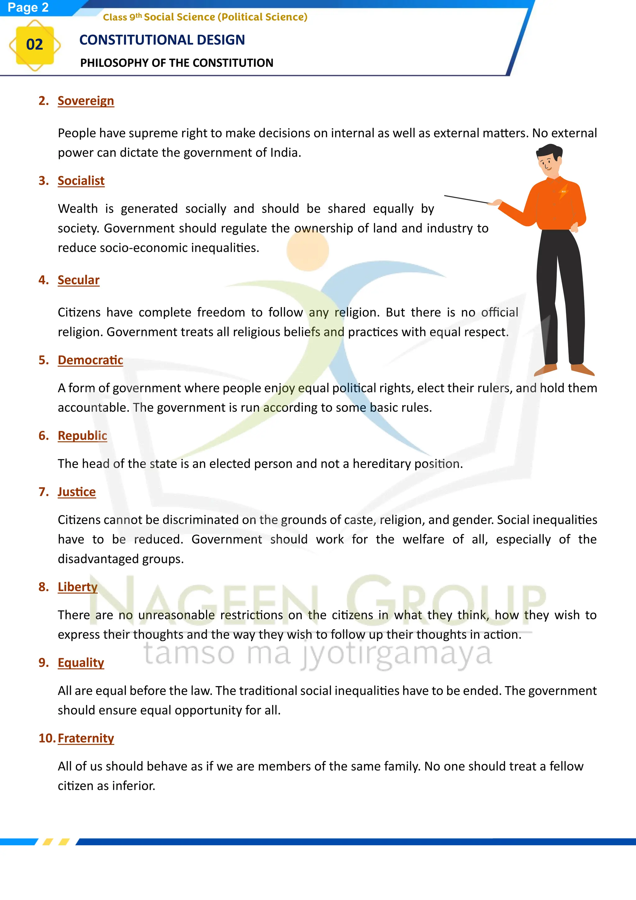 Class 9 Political Science Chapter Wise Topic Wise Notes Chapter 2 ...