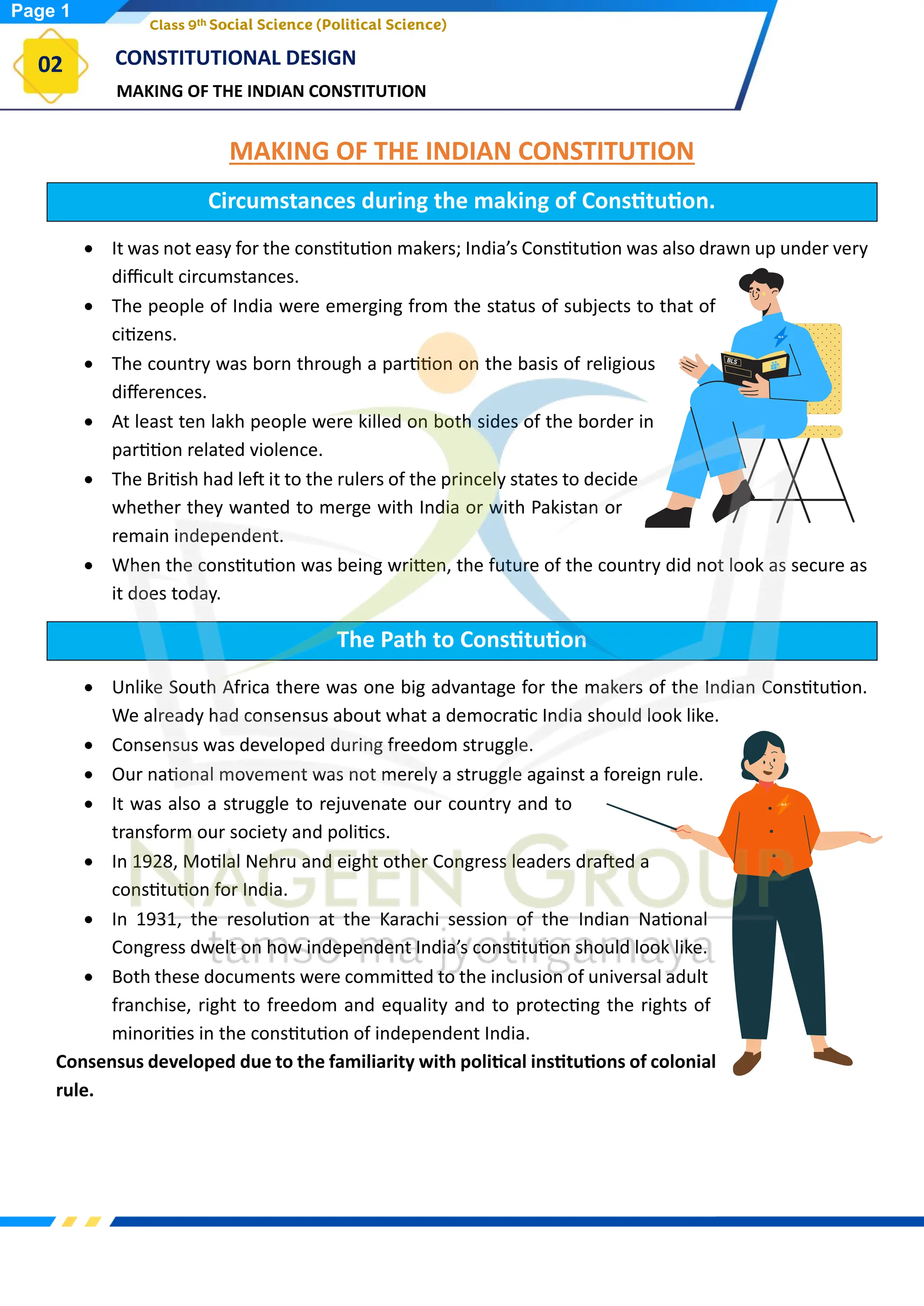 Class 9 Political Science Chapter Wise Topic Wise Notes Chapter 2 ...