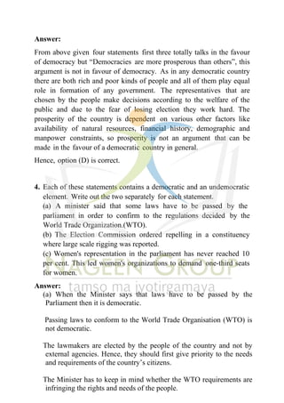 Class 9 Political Science Chapter Wise Topic Wise Notes Chapter 1 What ...