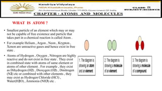 Class 9 ppt 2 atoms n molecules | PPTX