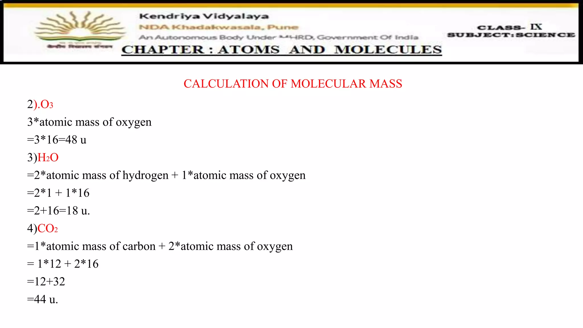 Class 9 ppt 3 ch 3 atoms and molecules | PPTX