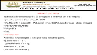 Class 9 ppt 4 ch 3 atoms n molecules | PPTX