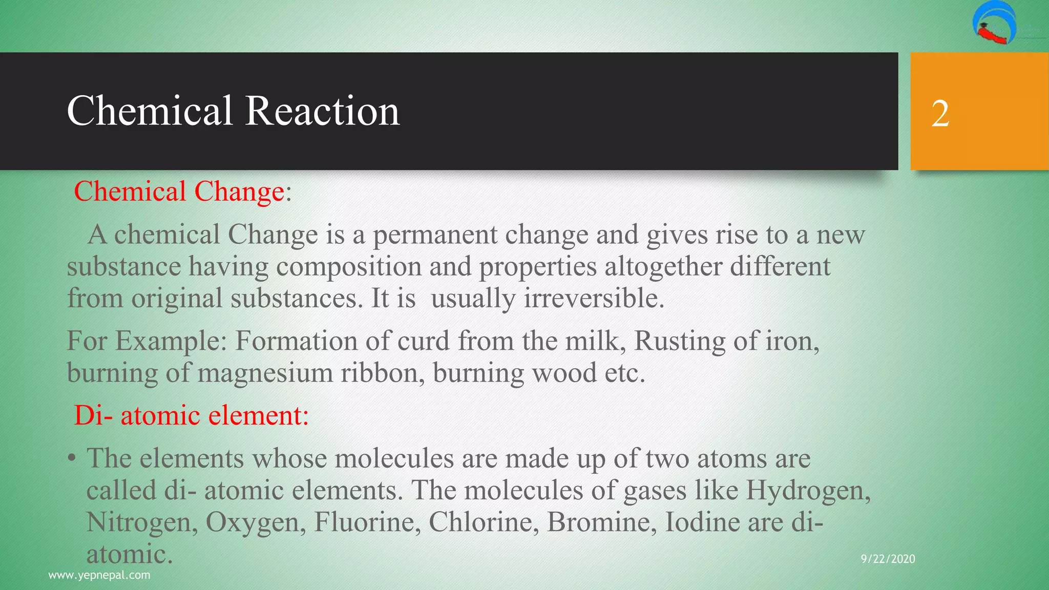 Chemical Reaction - Science (Grade - 9) | PPTX