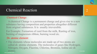 Chemical Reaction - Science (Grade - 9) | PPTX