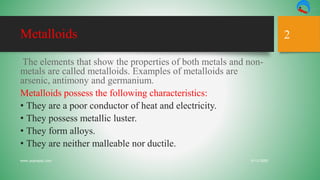 Metal - Science (Class 9) | PPTX
