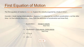 Motion Class 9 | PPTX