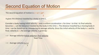 Motion Class 9 | PPTX