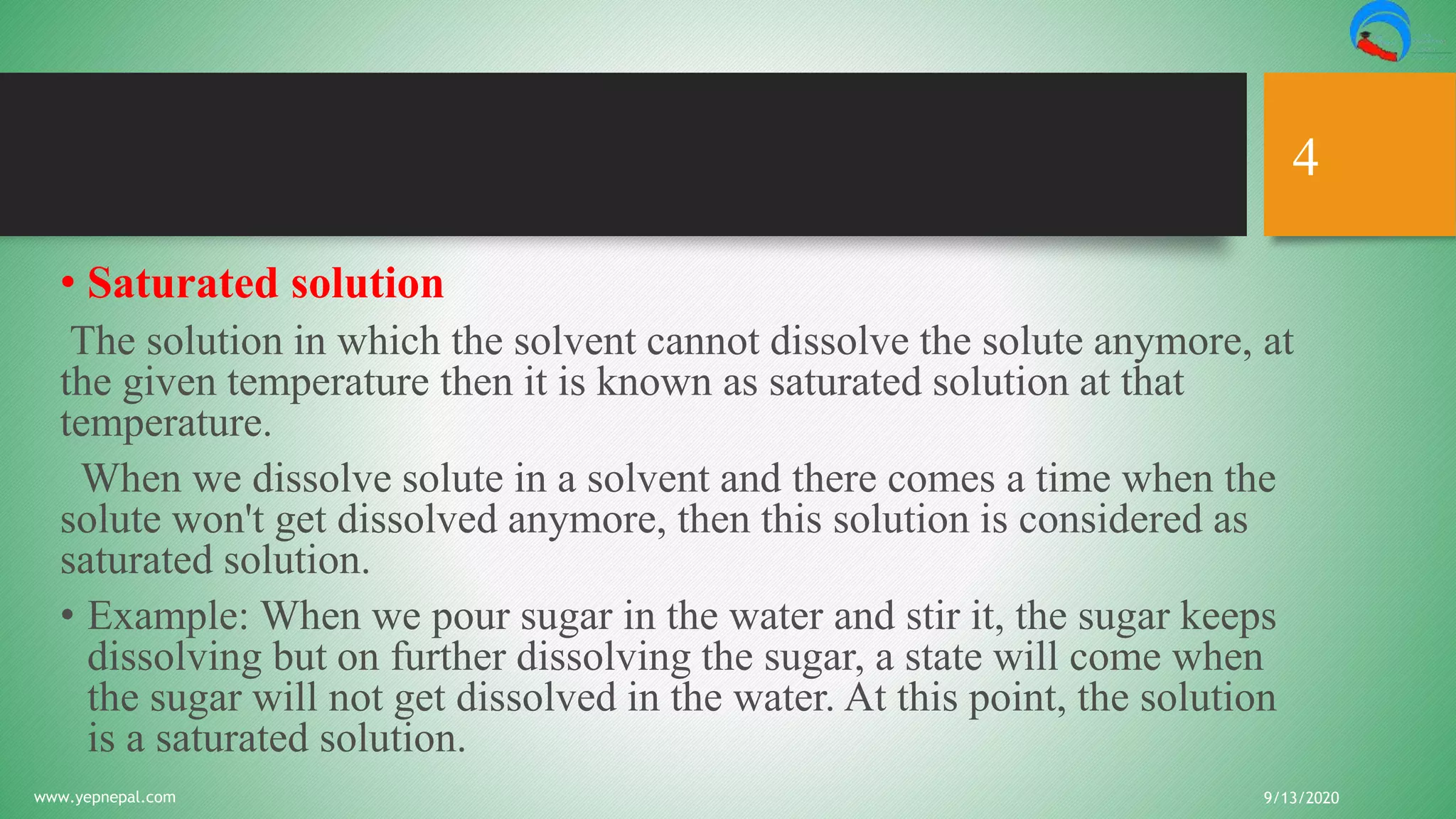 Solubility - Science (Grade 9) | PPTX