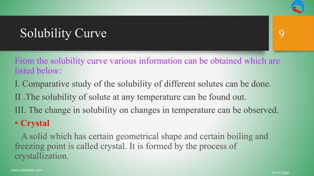 Solubility - Science (Grade 9) | PPTX