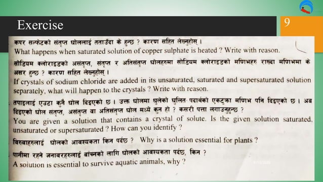 Solubility - Science (Grade 9) | PPTX